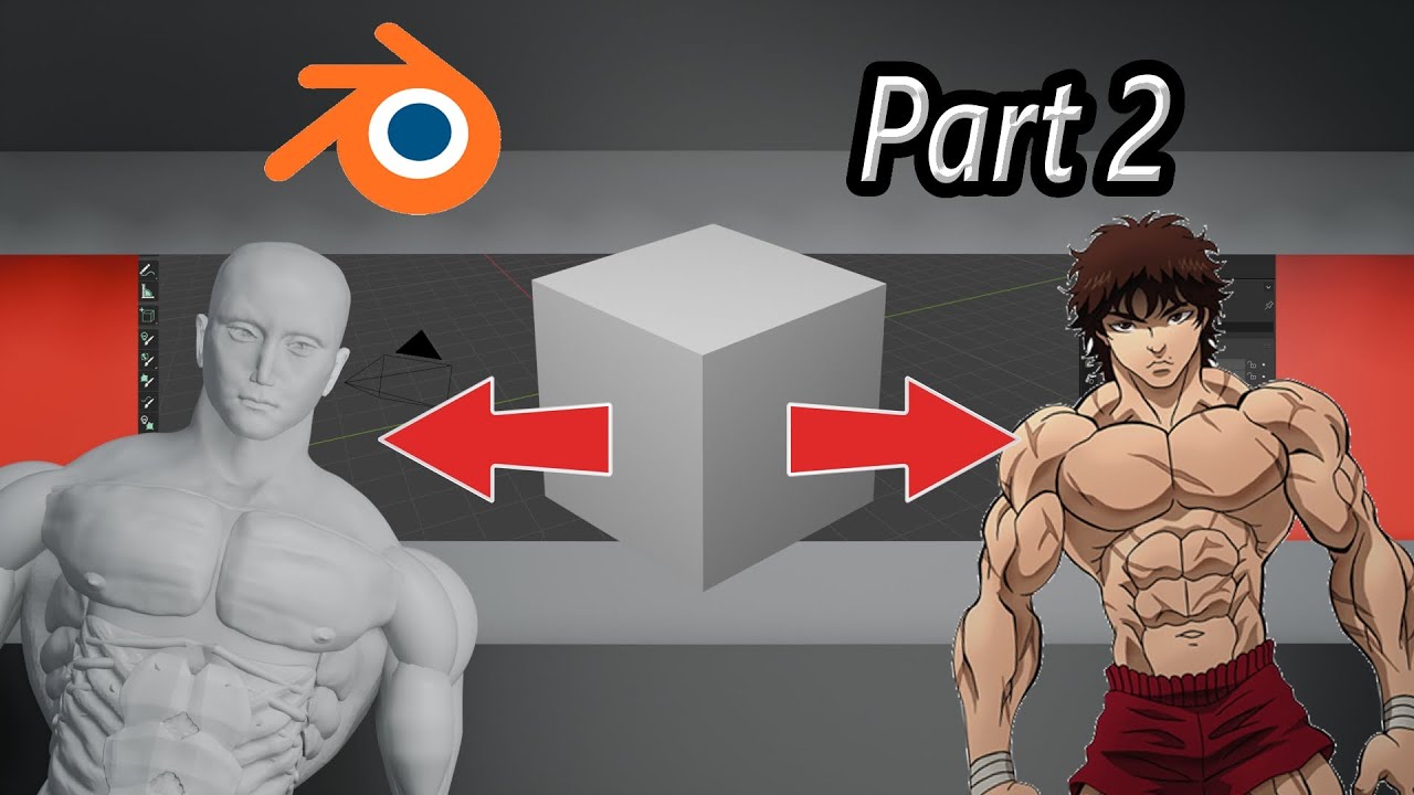Quick tutorial on How to Make Baki Hanma in Blender 3D - YouTube
