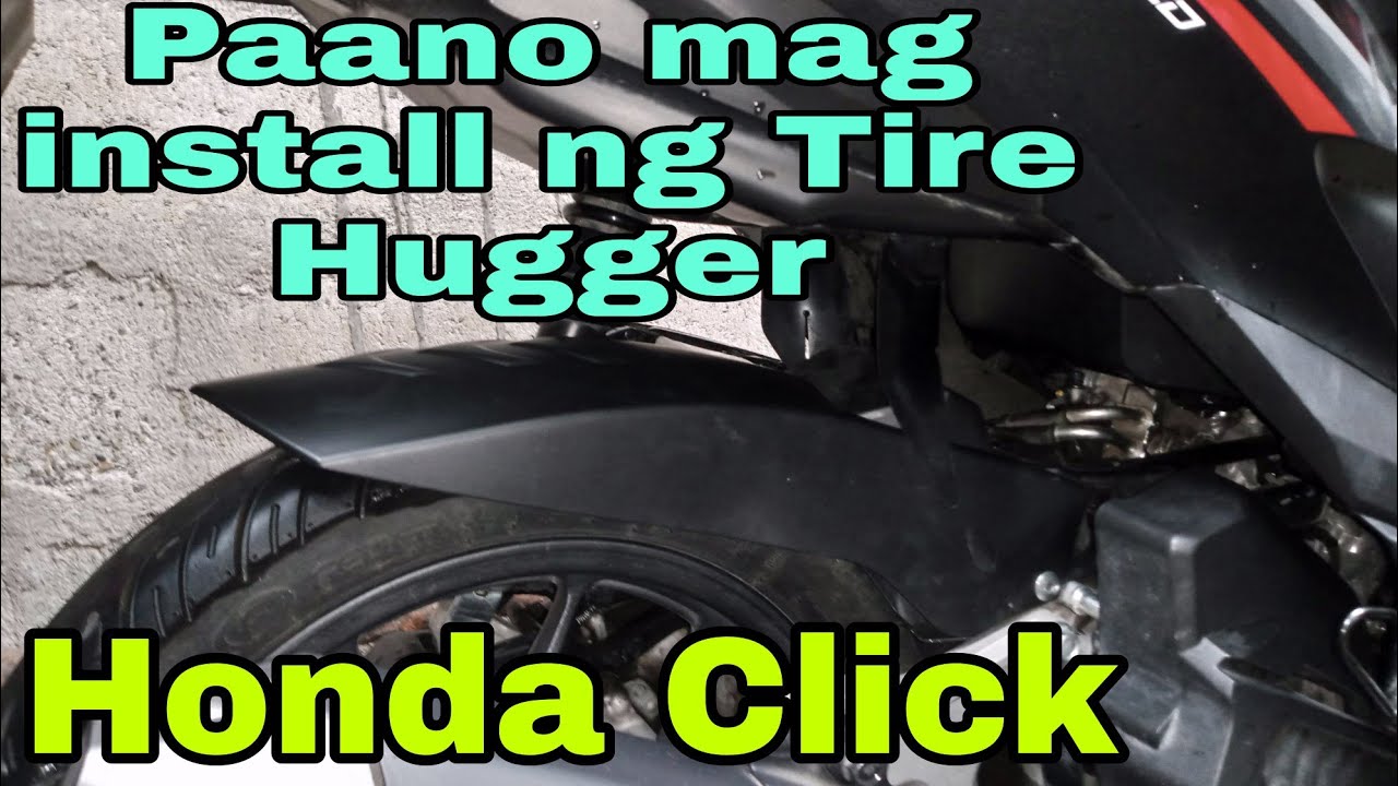 Honda Click Tire Hugger Installed - YouTube