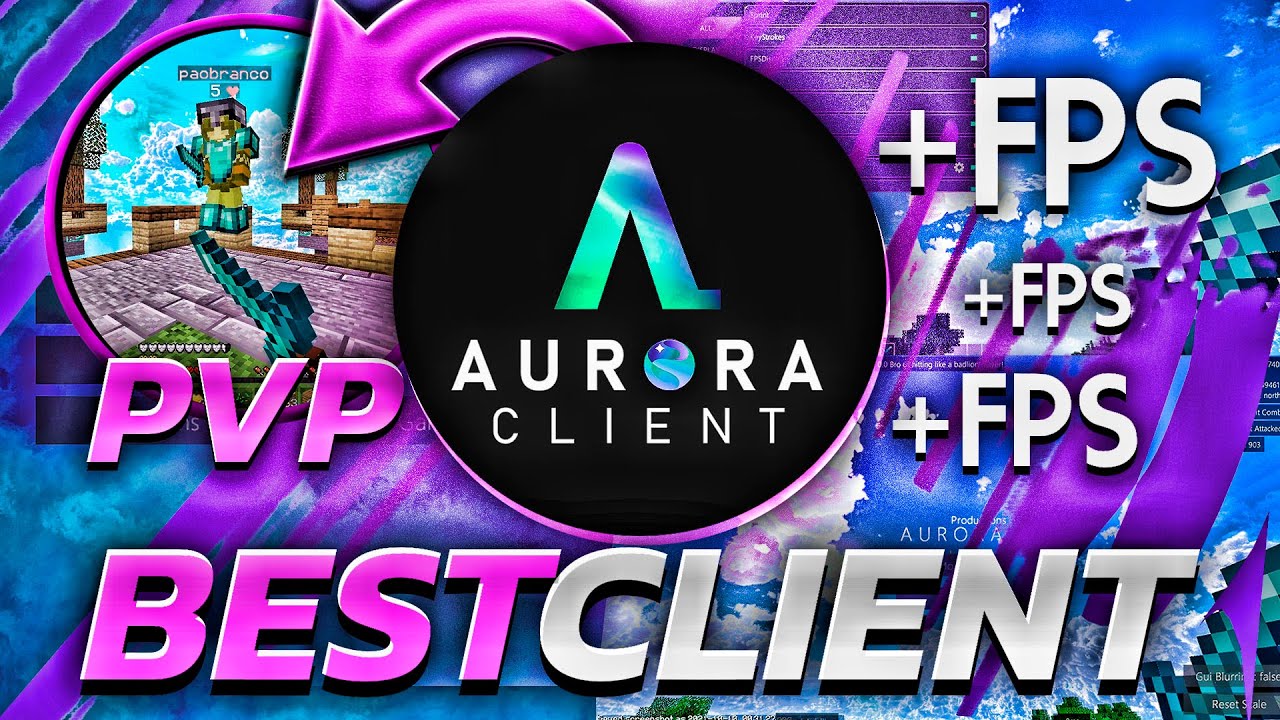 NOVO CLIENT PARA PVP E FPS PIRATA E ORIGINAL! (+FPS) | Aurora Client ...