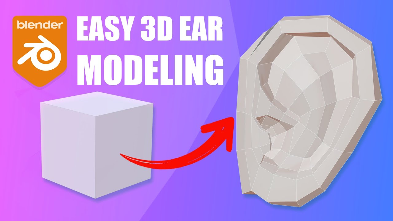 3D Ear Modeling in Blender | @shionmgr - YouTube