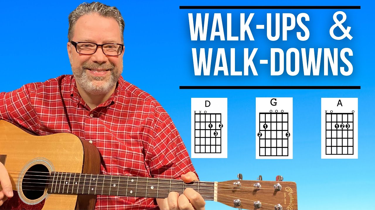 Transform Your Sound: Easy Guitar Walk Ups & Walk Downs- Key of D - YouTube