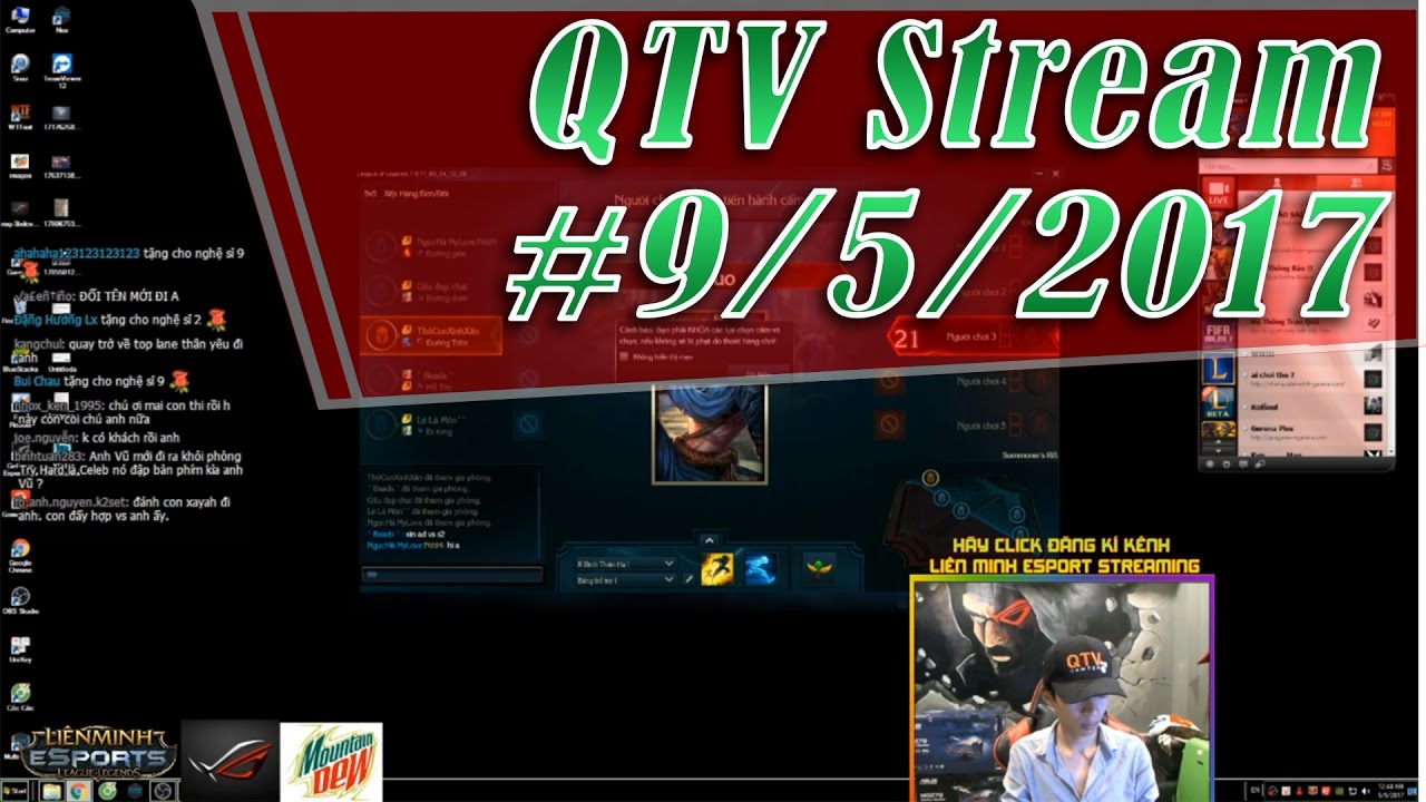 QTV Live Stream 9/5/2017 - Thỏ con xinh xắn | Liên Minh eSport Live ...