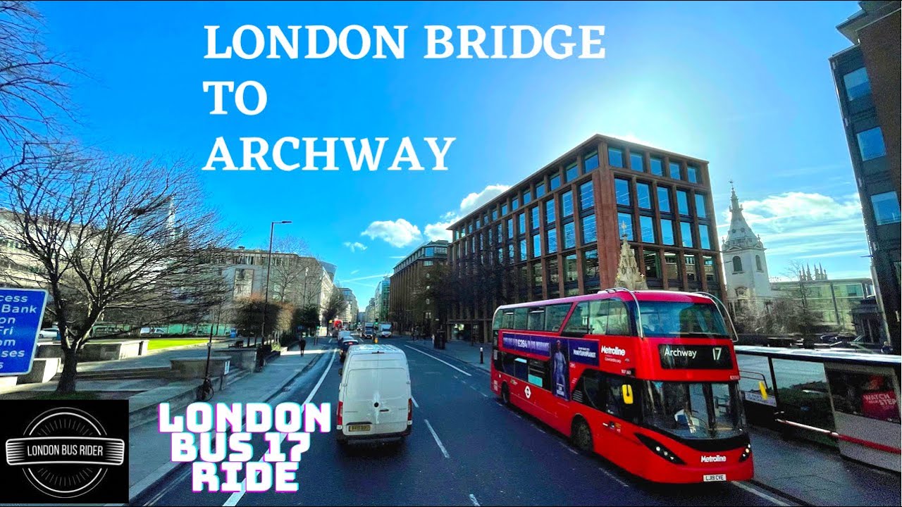 London 4K Bus Route 17 City of London bus ride - YouTube