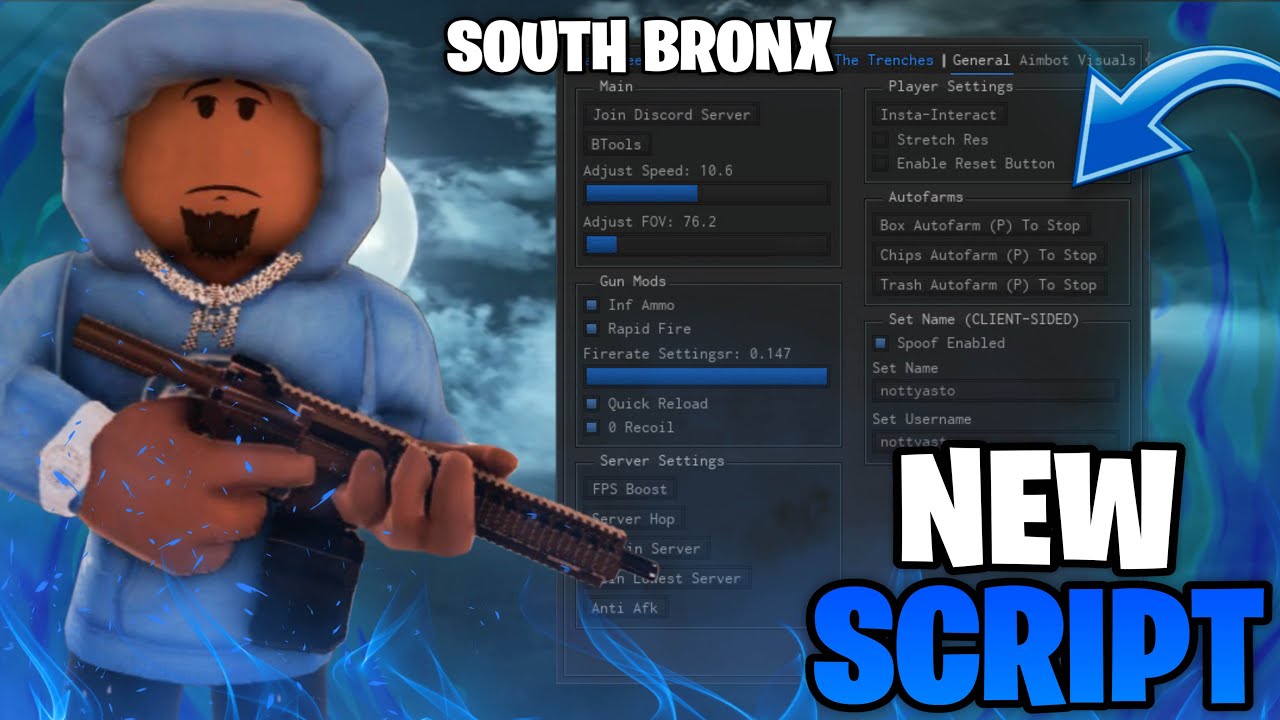 🔥 South Bronx SCRIPT | Silent Aim, Aimbot, Gun Mods !! (NO KEY) - YouTube