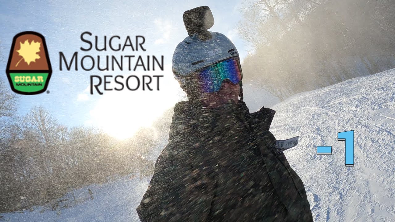 Sugar Mountain Snowboarding After Winter Storm, North Carolina (4K ...