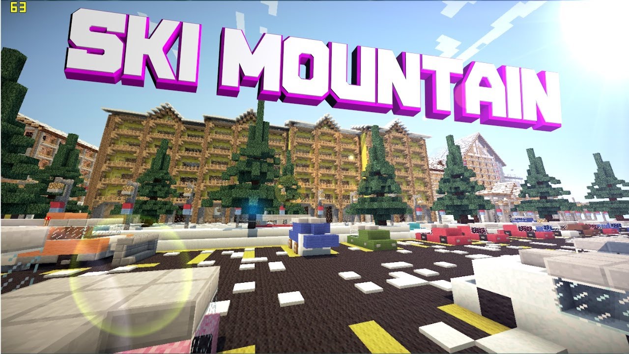 Minecraft PE Ski Mountain Resort ! [DOWNLOAD] - YouTube