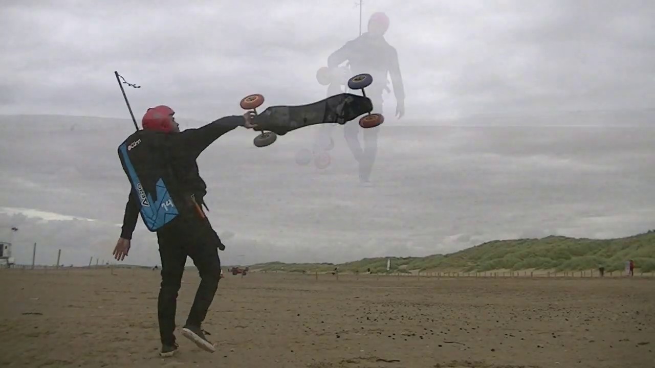 kite landboarding - YouTube