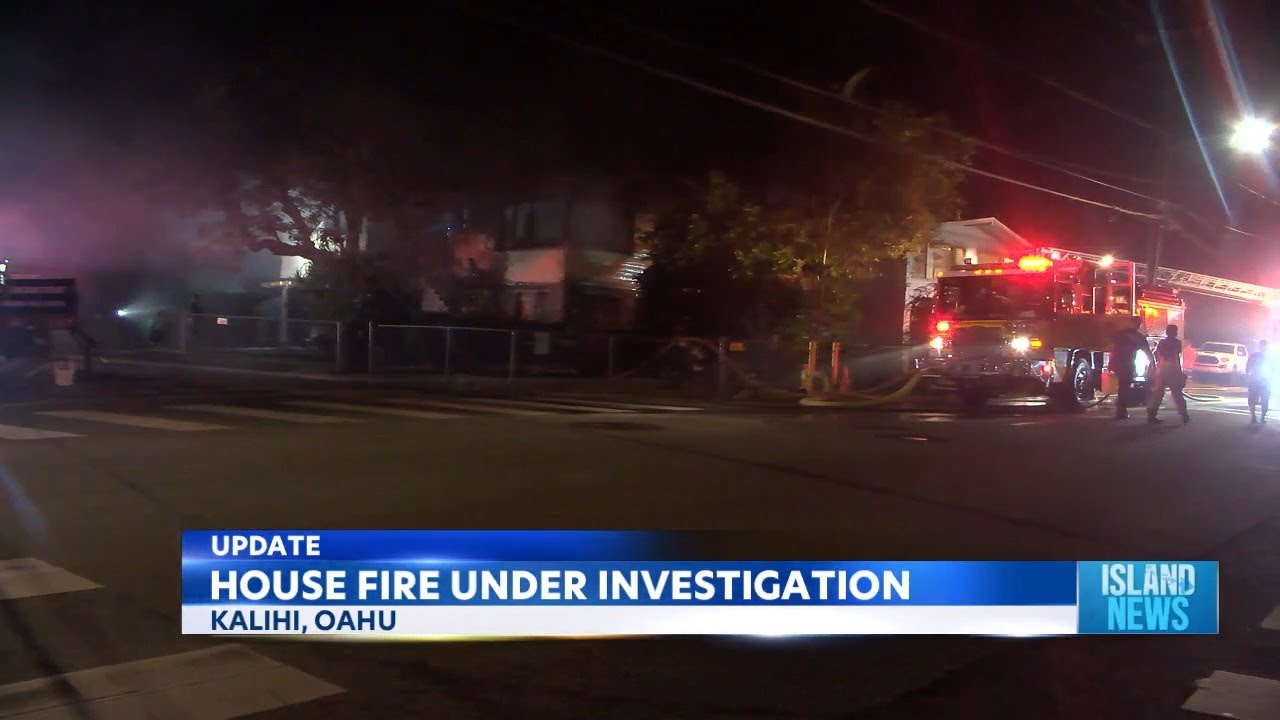 Latest details on sparking flames of a Kalihi house fire - YouTube