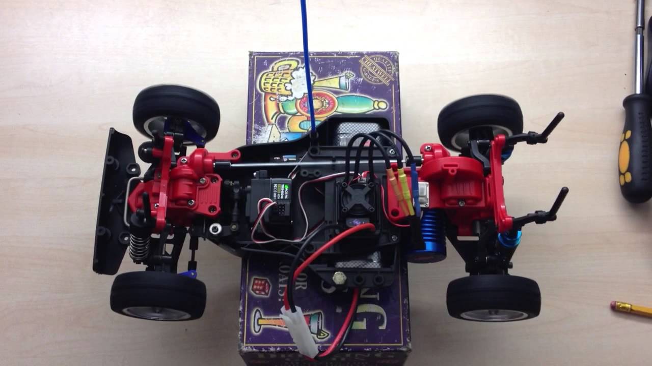 TA02 brushless first run - YouTube