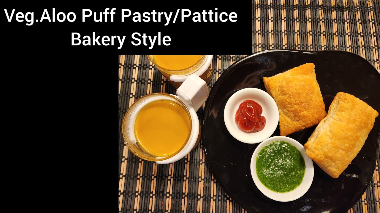 Veg.Aloo Puff Pastry/Pattice, Bakery Style - YouTube