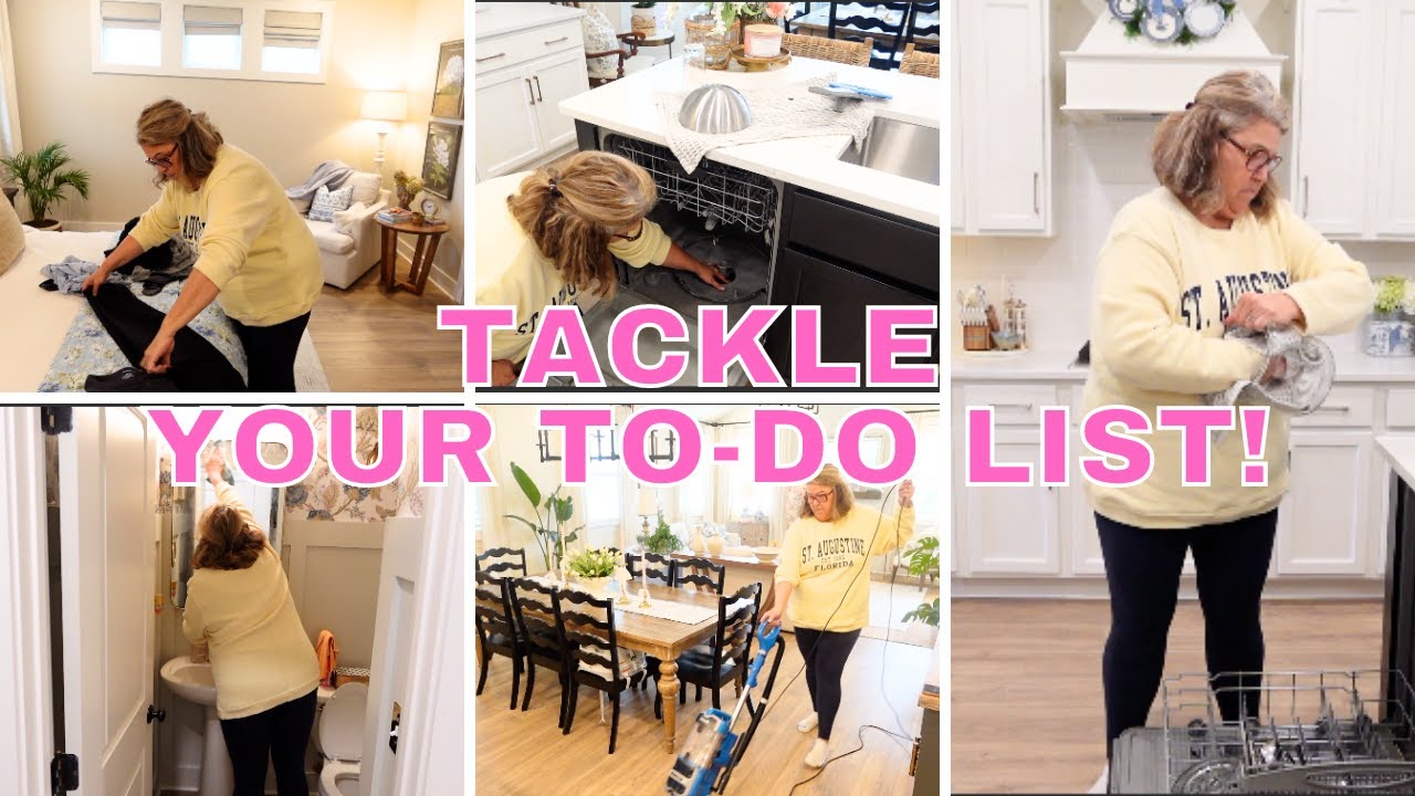 SPEED CLEANING MOTIVATION / TACKLE YOUR TO-DO LIST - YouTube