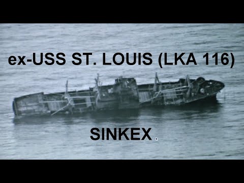 Ex-USS ST. LOUIS (LKA 116) SINKEX, Exercise Valiant Shield 2018 - YouTube