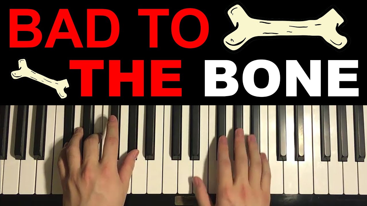 How To Play "Bad To The Bone" Riff on Piano (EASY) - YouTube
