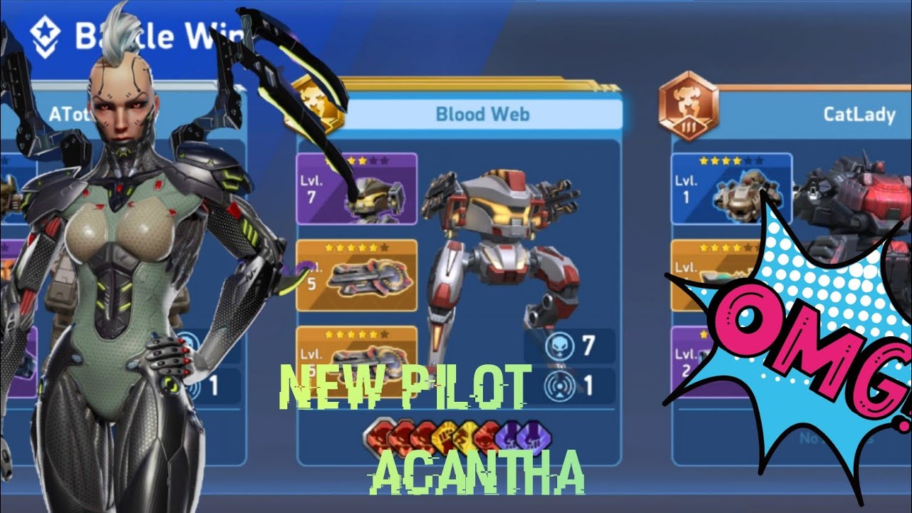 Mech arena new FREE Pilot!| ACANTHA | @Game-Stastix #mecharena # ...