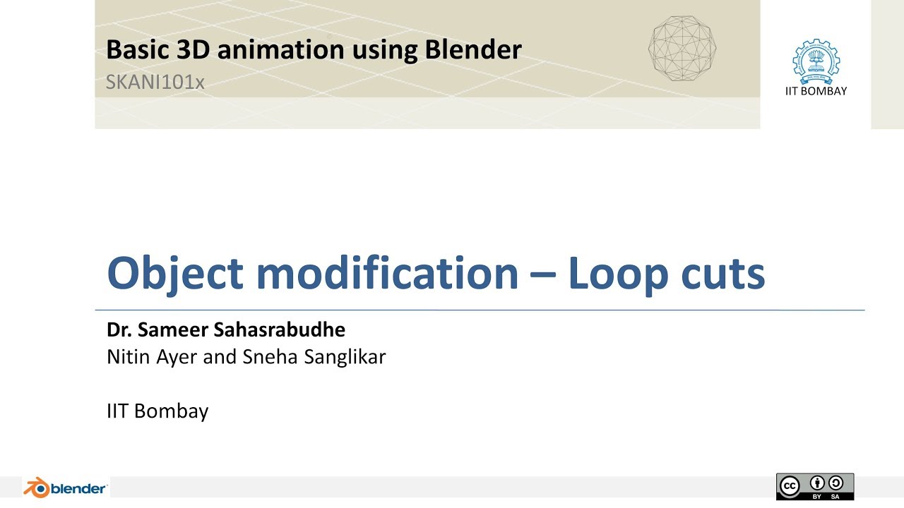 SKANI101x W5S2 Object modification – Loop cuts - YouTube