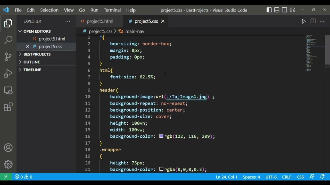 Simple web page of taj Mahal using html and CSS. - YouTube