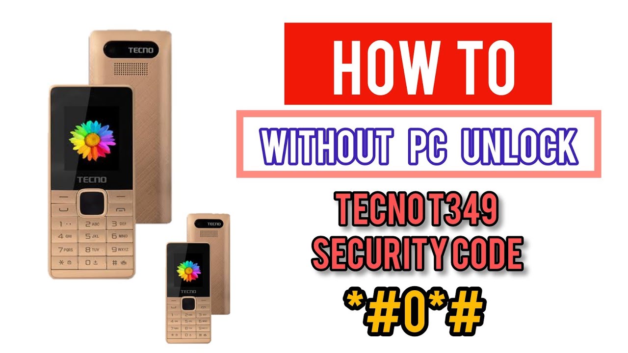 How unlock Tecno T349 security code without pc - YouTube