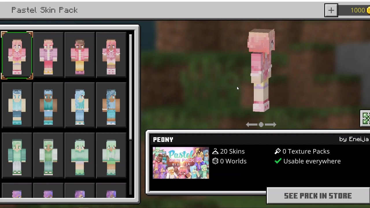 Minecraft Pastel Skin Pack | Made by @Eneija - YouTube