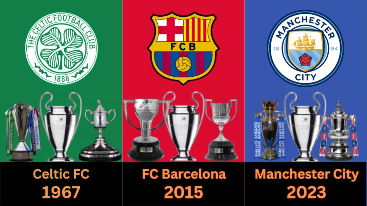 All Treble Winners in All Time Football History - YouTube