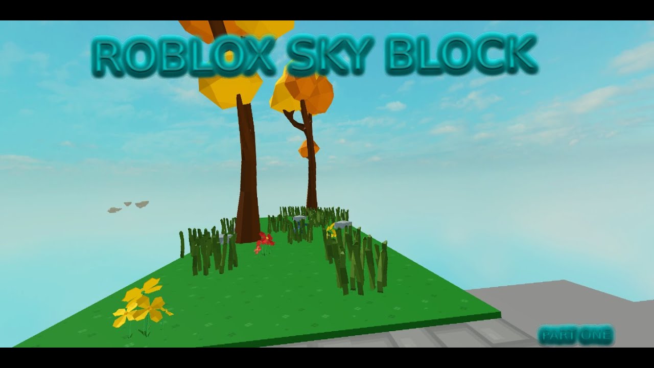Roblox sky block - YouTube