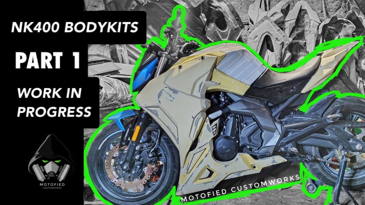 Bodykits for CFMOTO NK400 | PART 1 | WorkInProgress | MOTOFIED - YouTube