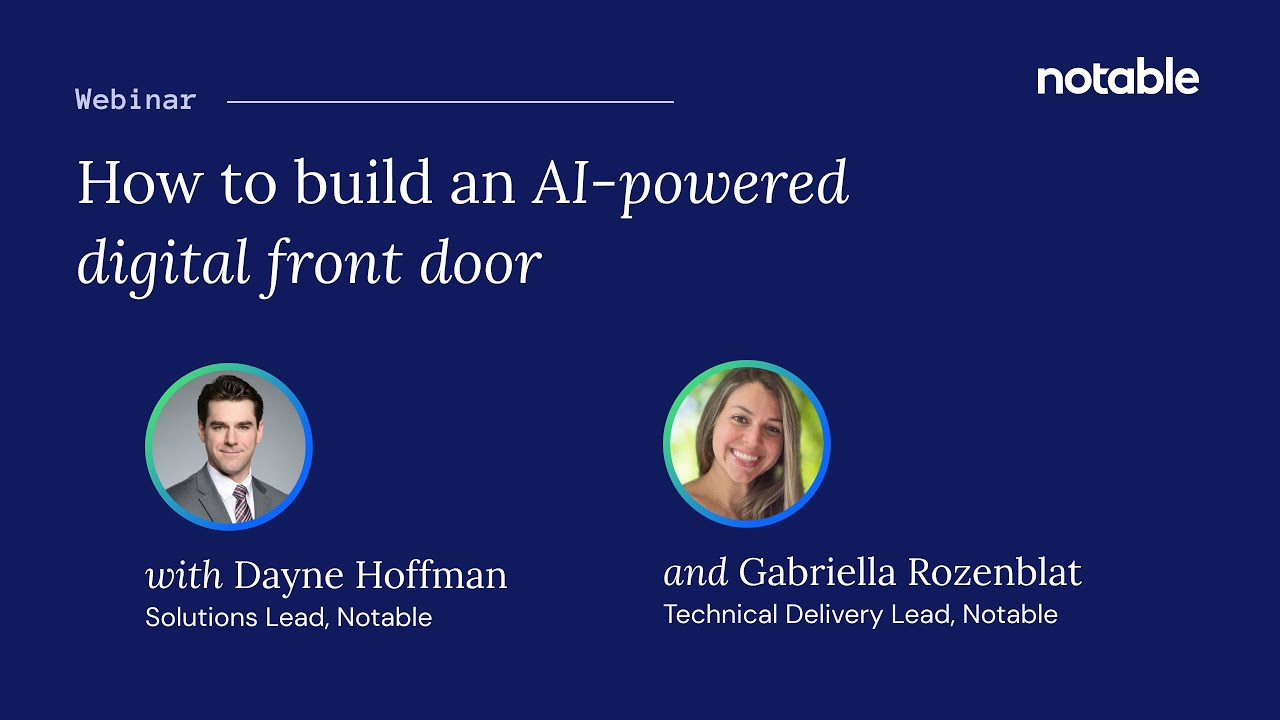 How to build an AI-powered digital front door - YouTube