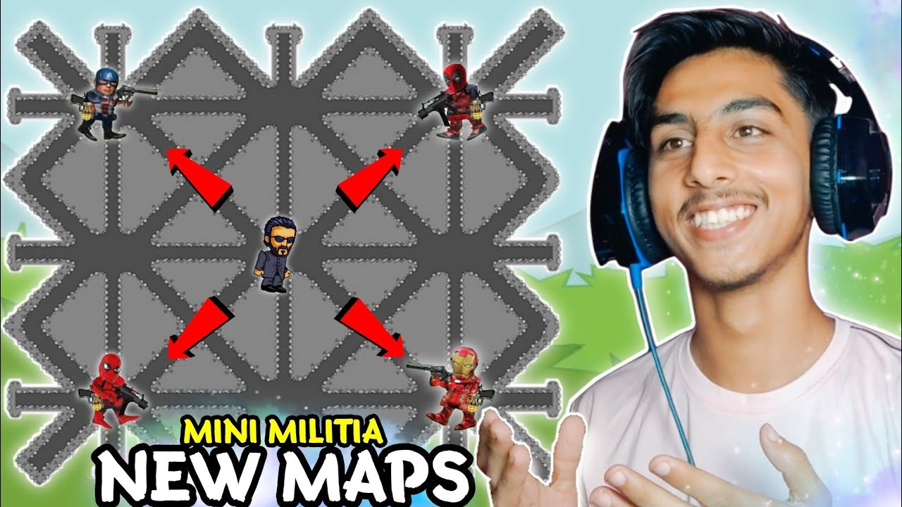 MINI MILITIA MARVEL MAPS AND GUNS - YouTube
