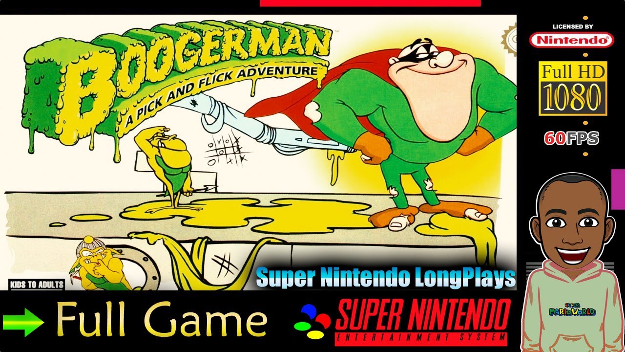 Boogerman: A Pick and Flick Adventure [Complete LongPlay] (Snes) (Super ...