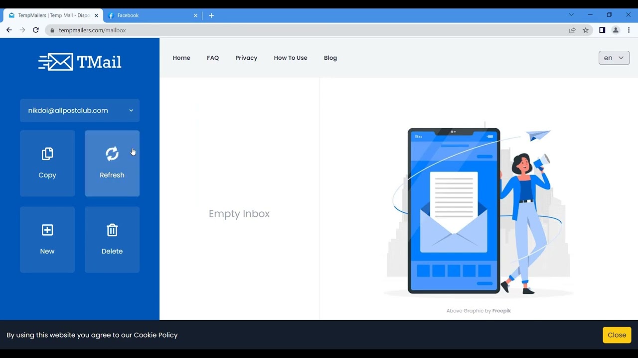 Create Facebook Account with Temp Mail - YouTube