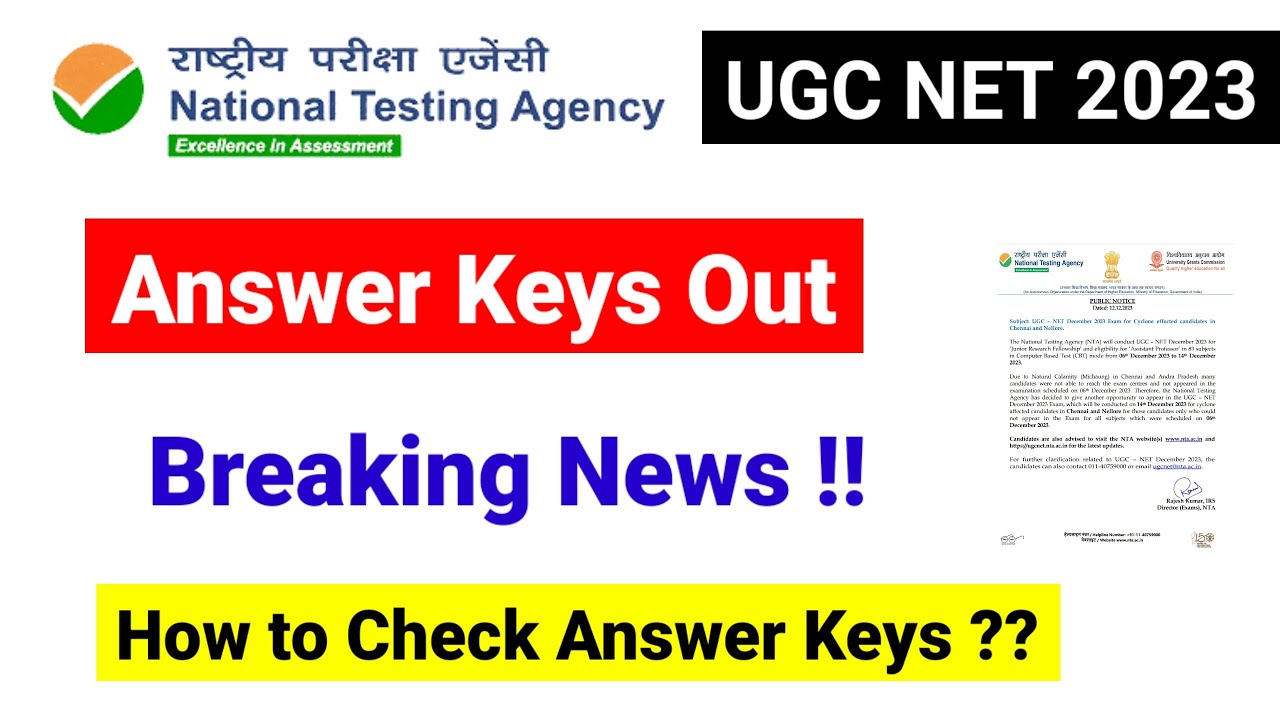 💥Breaking News !! Answer Keys Out for Dec 2023 Exam | UGC NET MENTOR ...