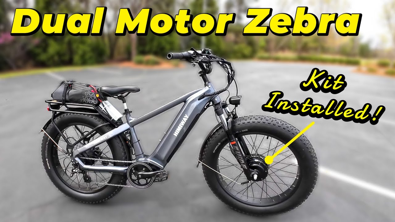 Dual Motor Himiway Zebra: Front Motor Kit Installation - YouTube