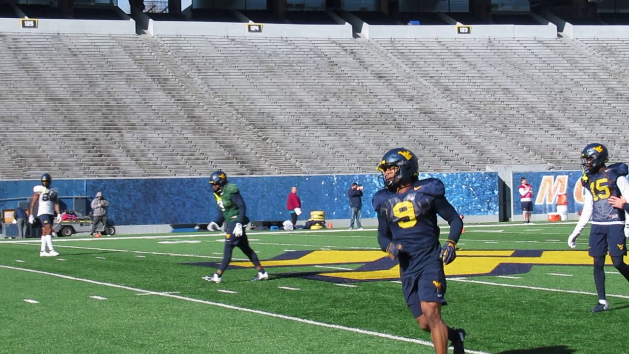 WVU Football Spring Practice 3/23: Safeties - YouTube