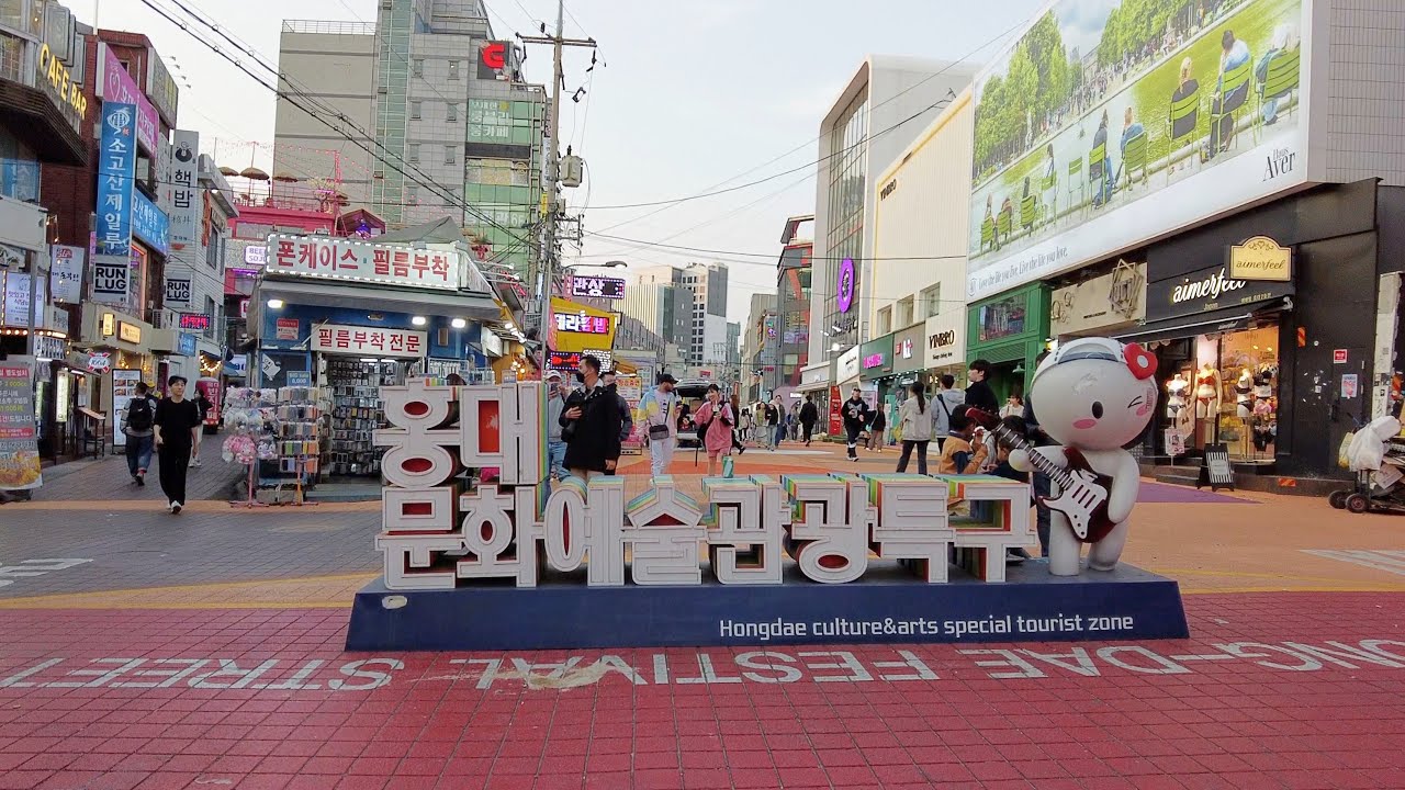 Seoul walk - Hongdae culture & arts special tourist zone | Hongdae ...