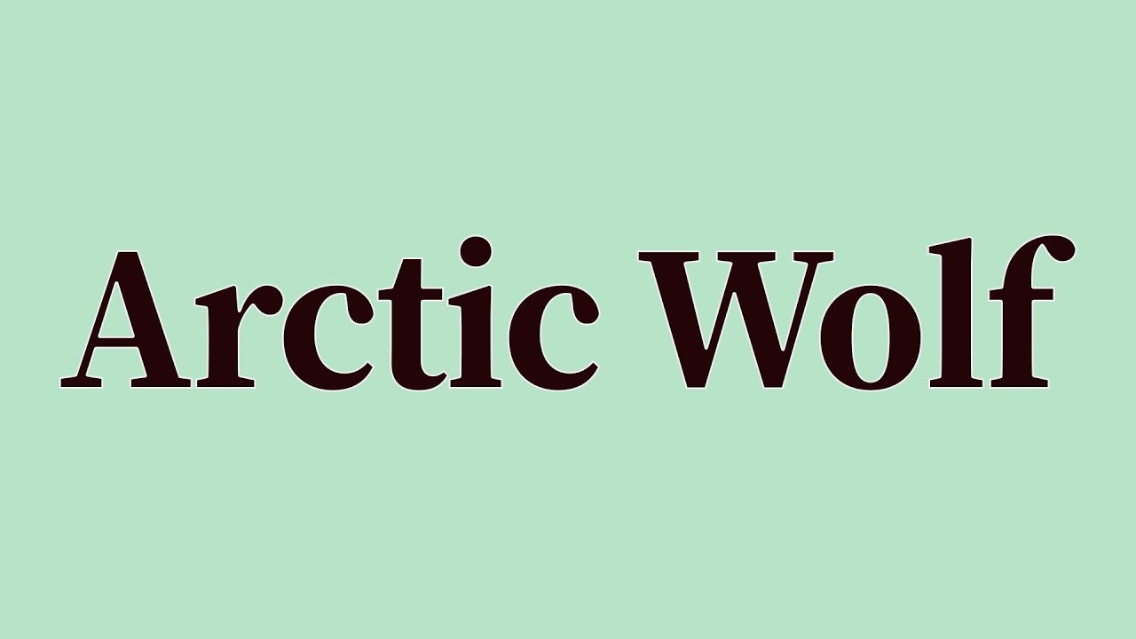 Arctic Wolf Pronunciation and Meaning - YouTube