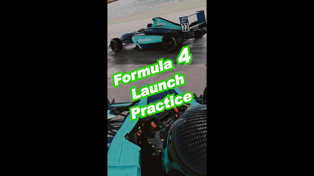 Formula 4 Launch Practice - How to use a Clutch on a Formula 4 Car # ...