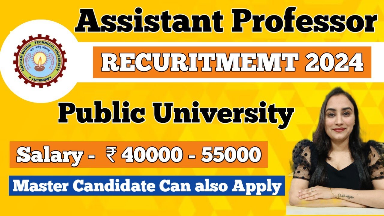 Assistant Professor Vacancy 2024 | Public University | Teaching Jobs ...