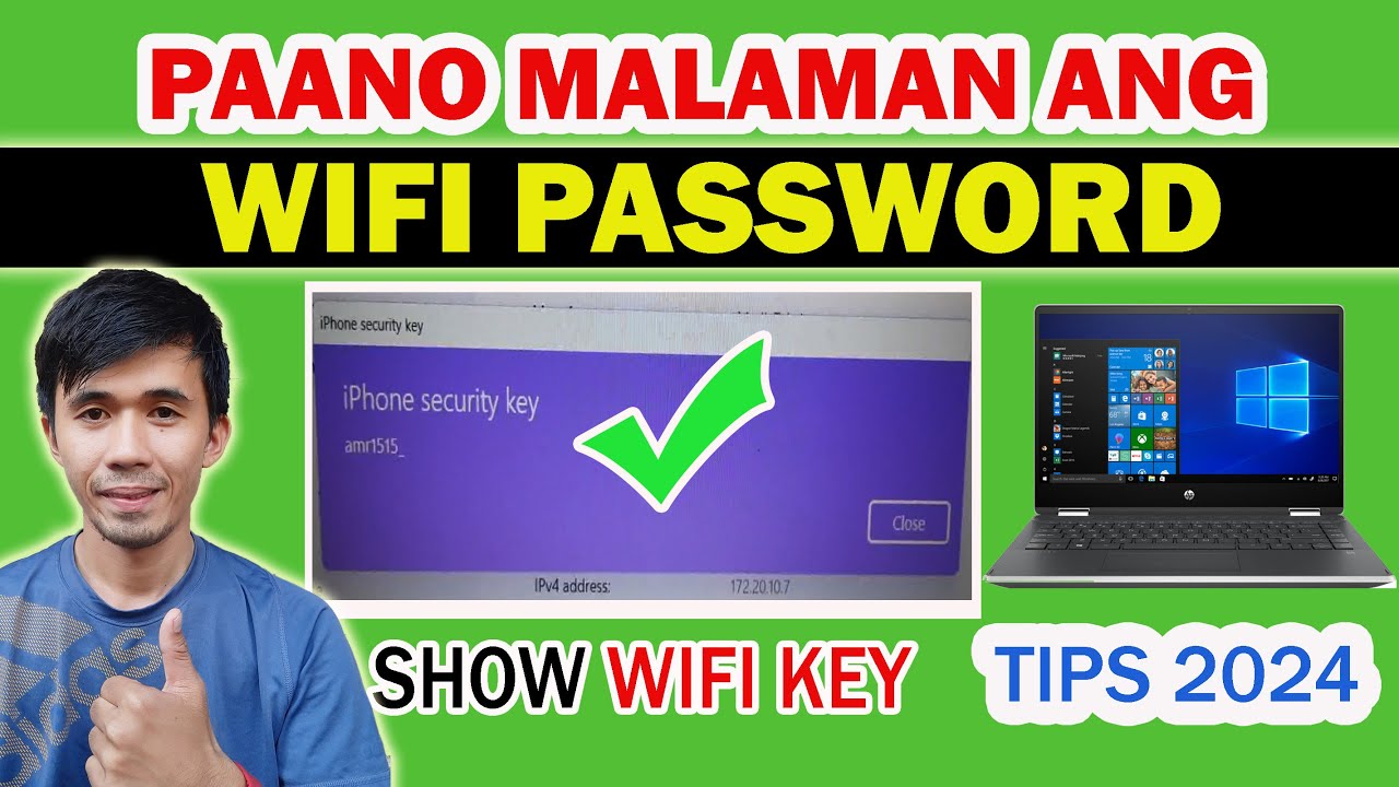 PAANO MALAMAN ANG WIFI PASSWORD GAMIT ANG LAPTOP | SHOW WIFI SECURITY ...