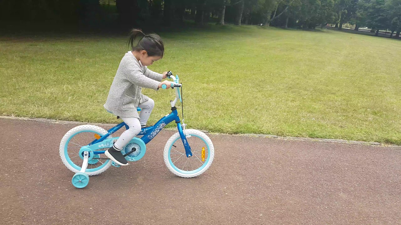 First time riding a bike - YouTube