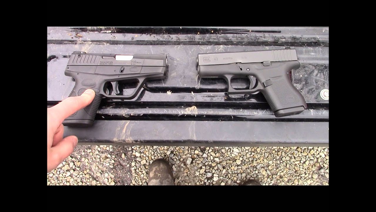 Taurus 709 Slim VS Glock 43 - YouTube