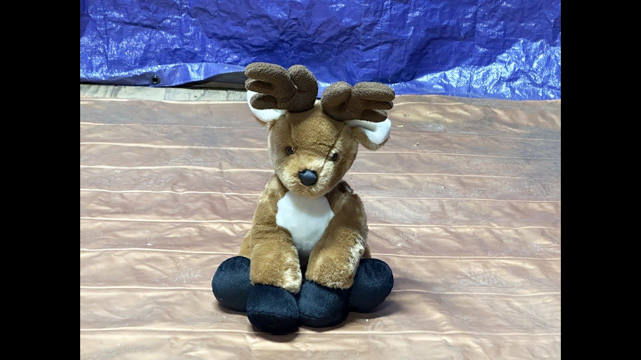 Destroy Plush Build A Bear Reindeer - YouTube