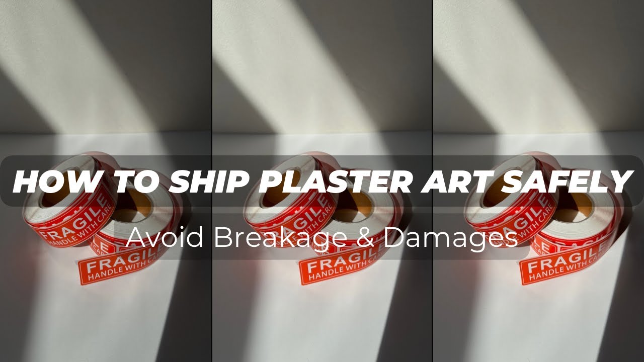 How I Safely Package Plaster Art For Shipping - YouTube