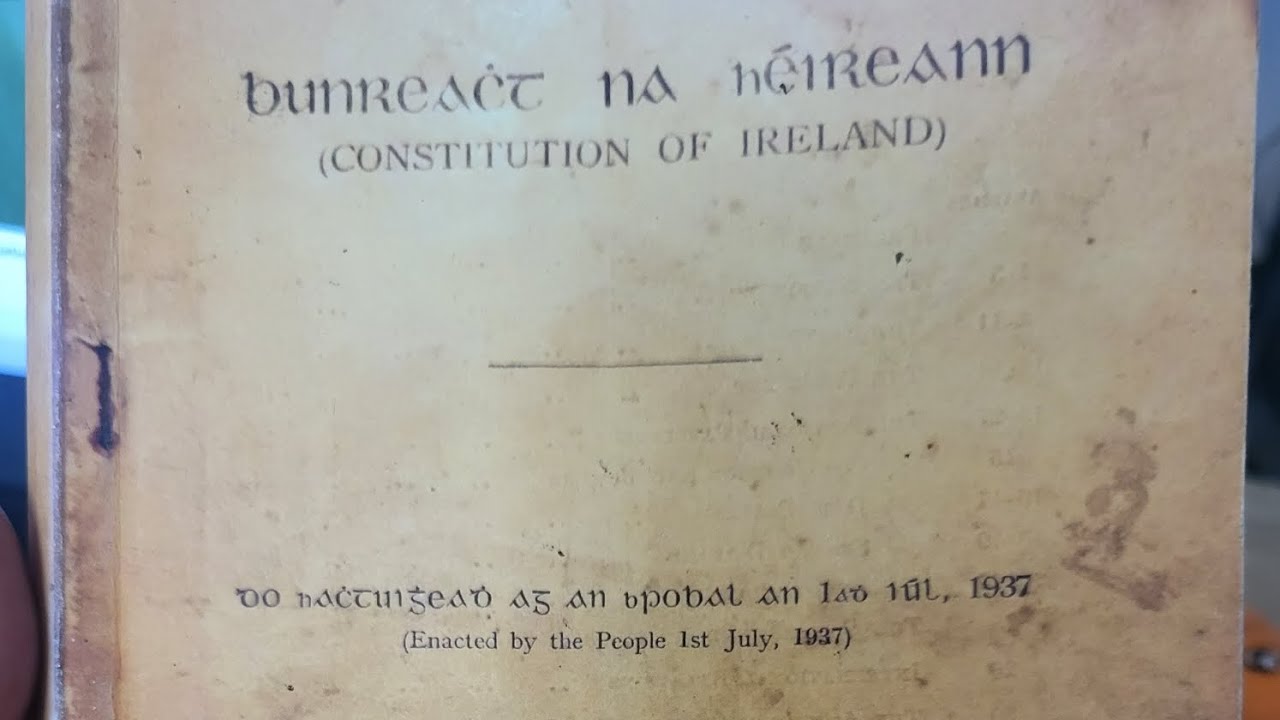 Constitution of Ireland 🇮🇪 Part 1. #Ireland - YouTube
