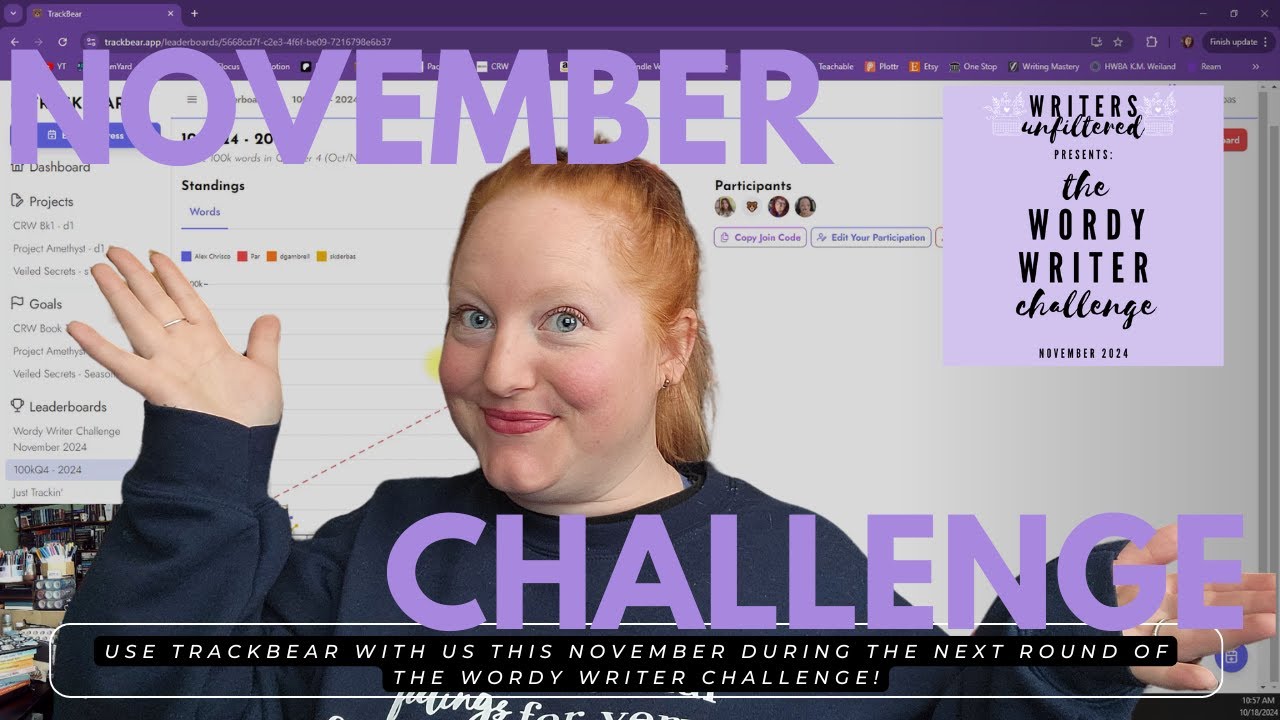 November 2024 Writing Challenge | Wordy Writer Challenge and Using ...