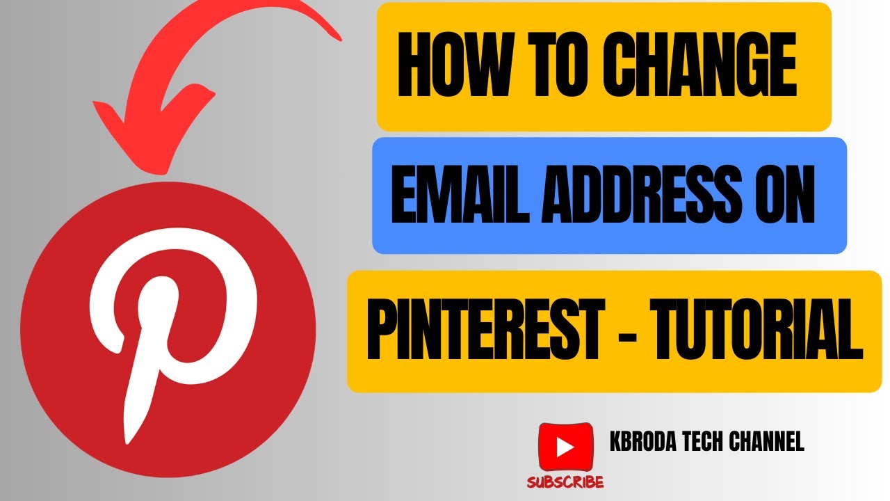 How To Change Email Address On Pinterest 2026 - YouTube