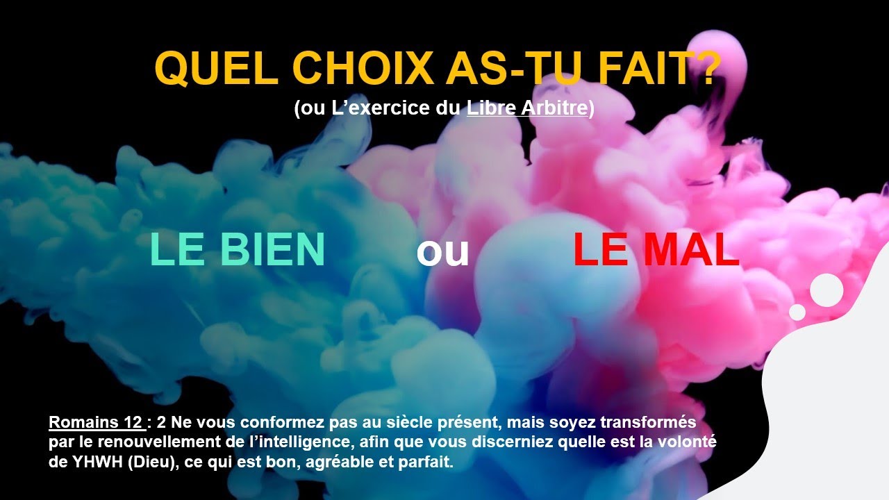 AS TU FAIT TON CHOIX ? Diaconesse de l'Eglise de YAHUSHUA. - YouTube