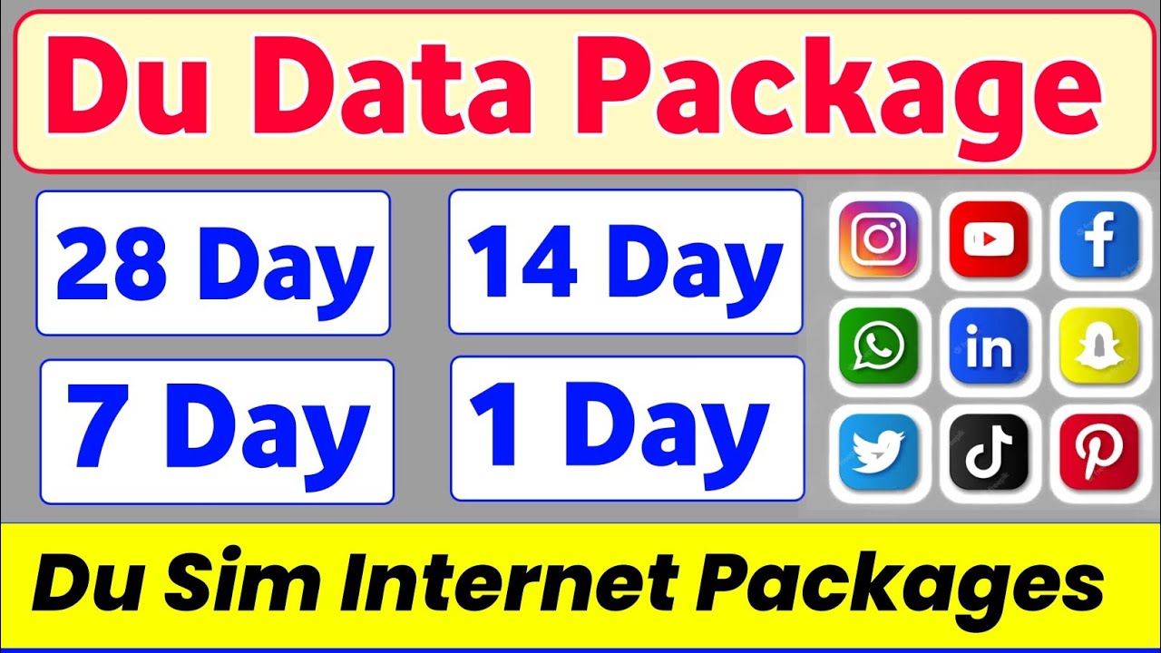 Du Data Packages 2024 | Du Sim Internet Packages | Du Internet Package ...