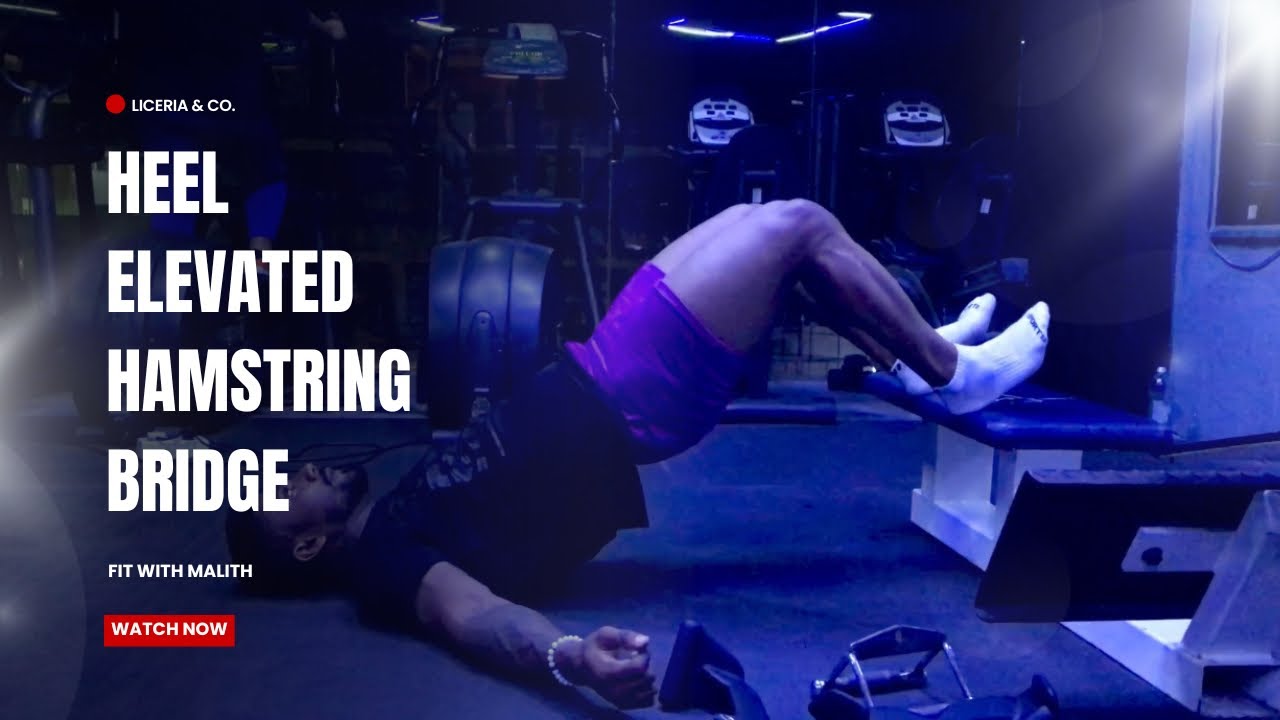 Heel Elevated Hamstring Bridge 🦵🍑🥵 - YouTube