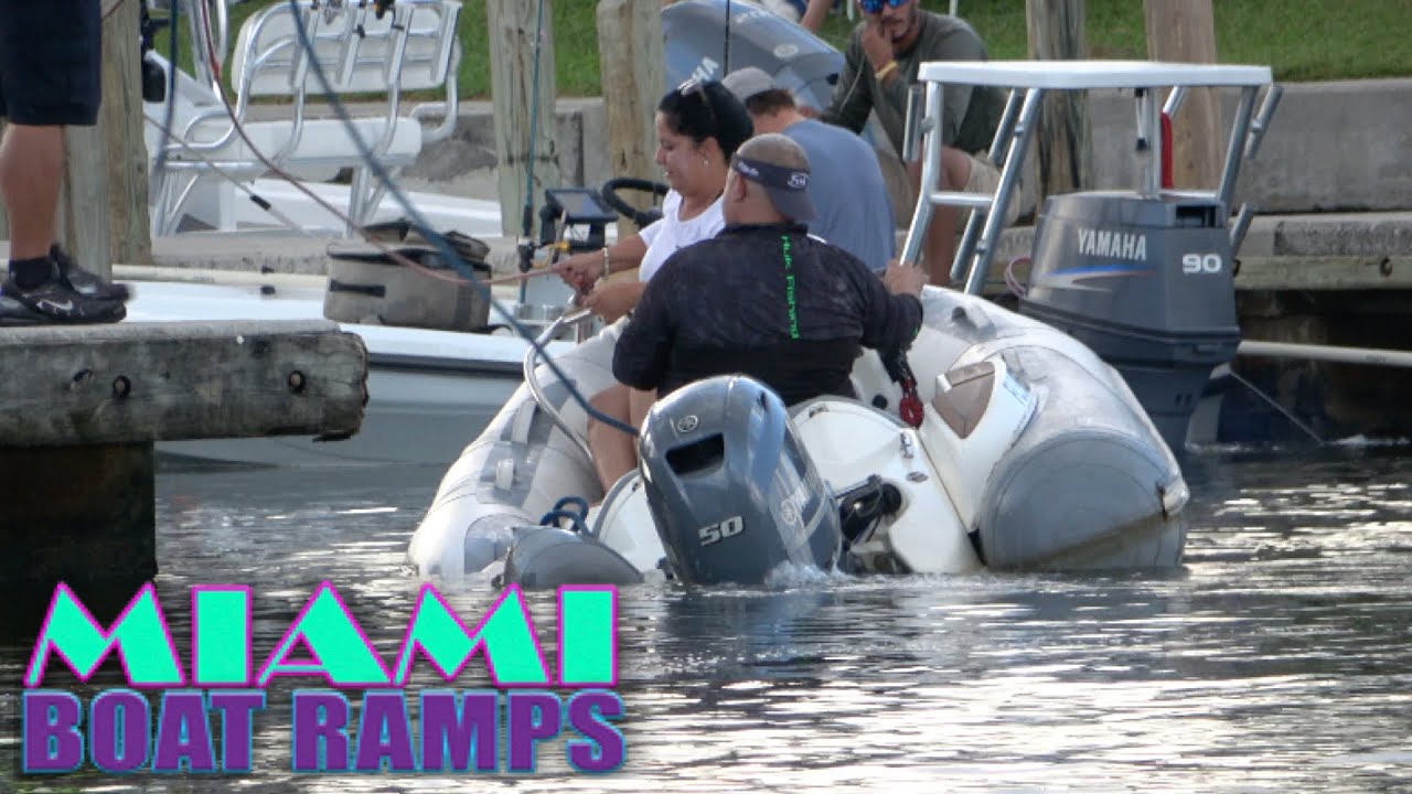 The Rib Boat Is Sinking at Black Point!! | Miami Boat Ramps | Black ...