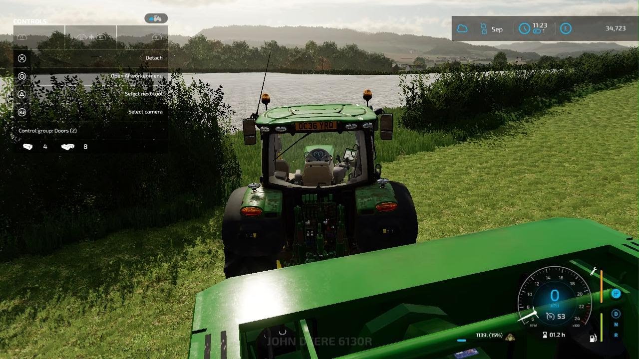 Fs22 bailing and picking up the bailes - YouTube