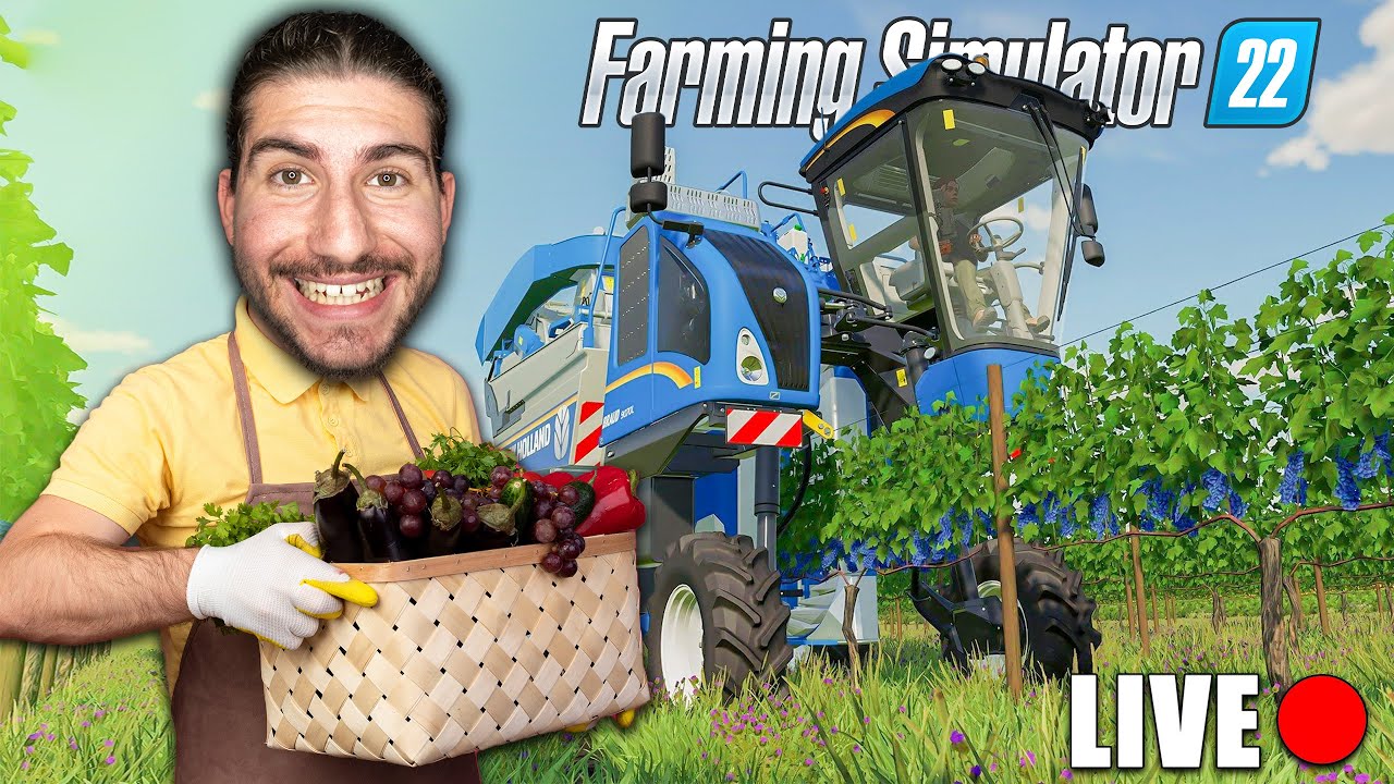 🔴Ήρθε η ώρα να μαζέψουμε τα σταφύλια! - Farming Simulator 22 Livestream ...